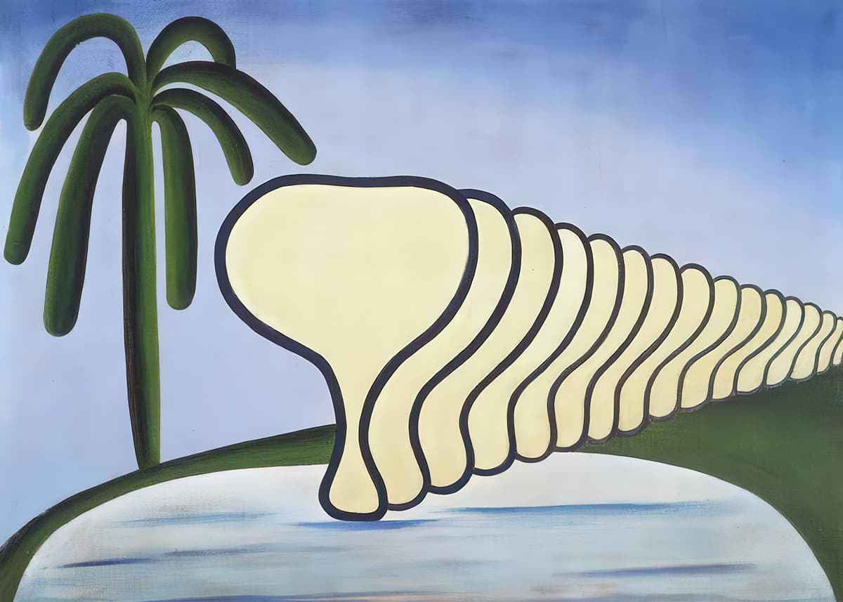 'Surreal Landscape with Palm and Shells, tarsila do amaral artwork ...