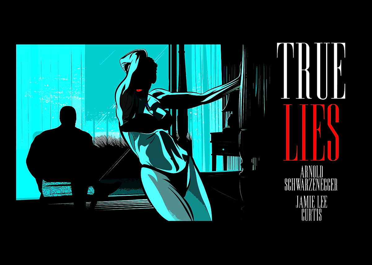 'True Lies Movie Poster Art' Poster, picture, metal print, paint by ...