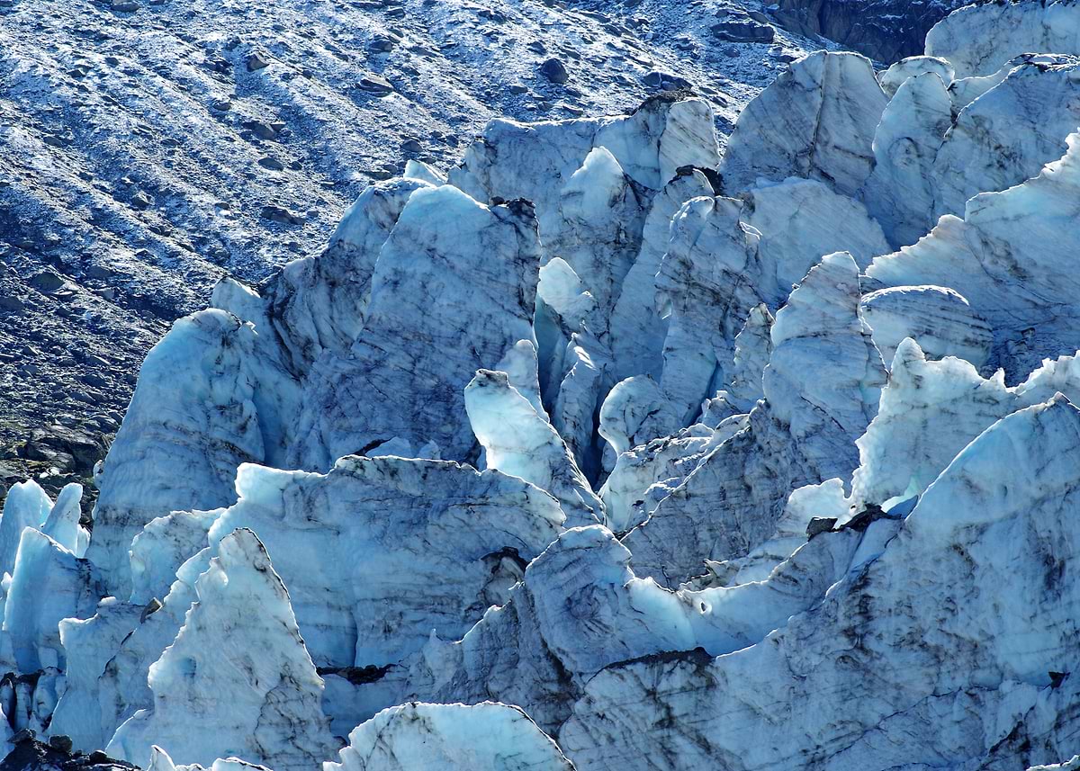 'Glacier Ice Formation' Poster, picture, metal print, paint by ...