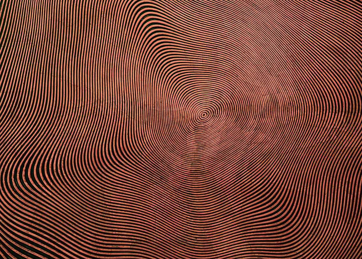 'Abstract Concentric Lines Pattern' Poster, picture, metal print, paint ...