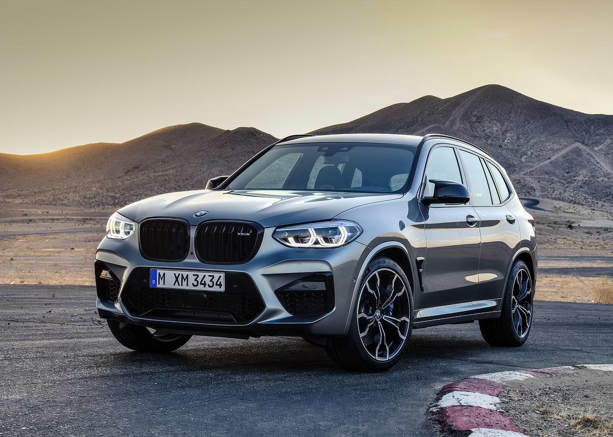 'Gray BMW X3 M Competition SUV' Poster, picture, metal print, paint by ...