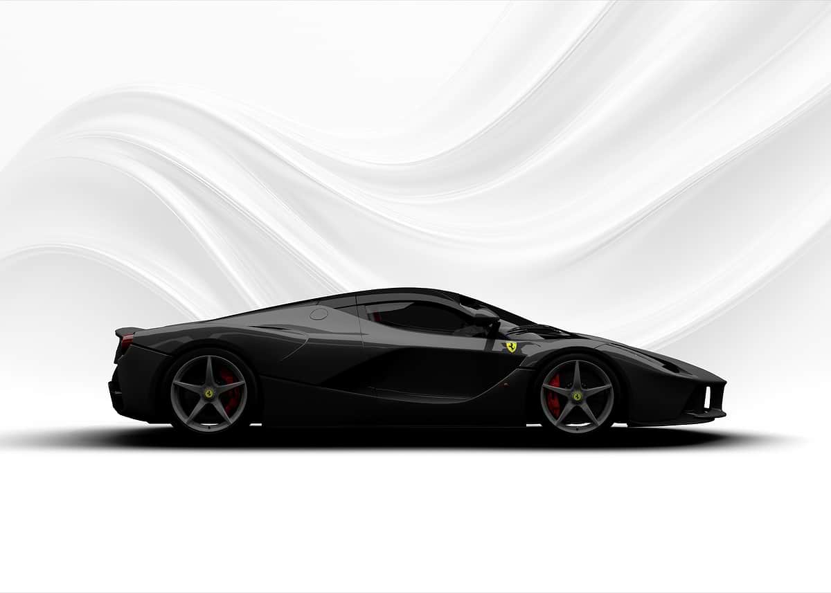 'LaFerrari Black' Poster, picture, metal print, paint by 21 MXM | Displate