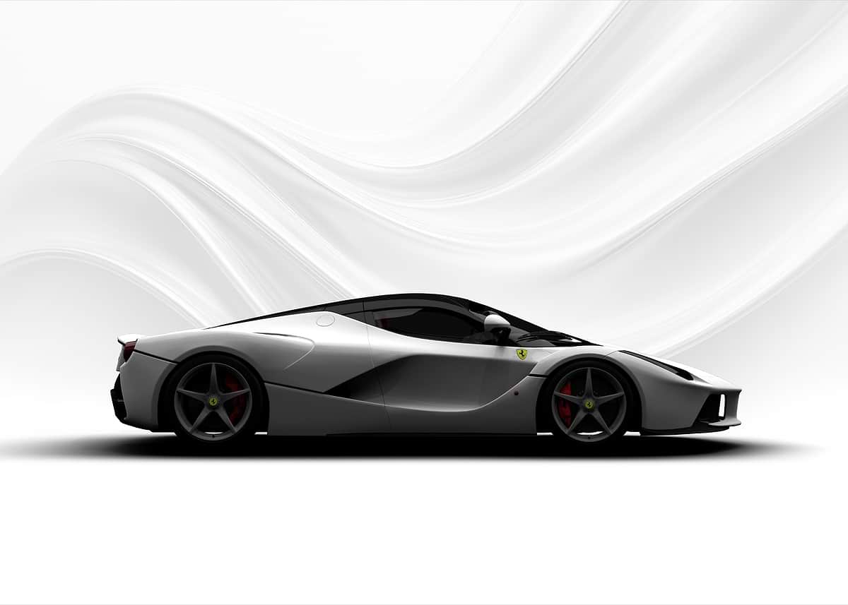 '1792 LaFerrari White' Poster, picture, metal print, paint by 21 MXM ...
