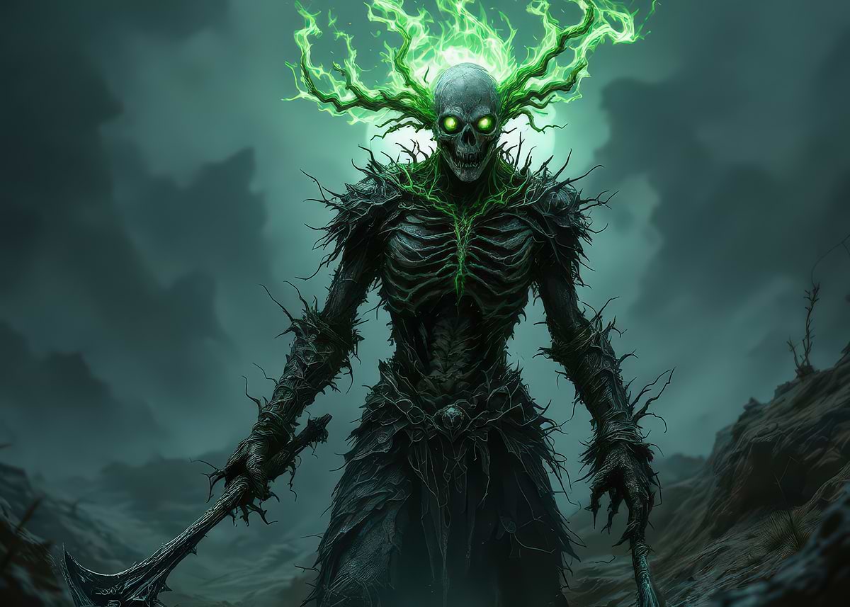 'Undead Warrior' Poster, picture, metal print, paint by Kimora | Displate