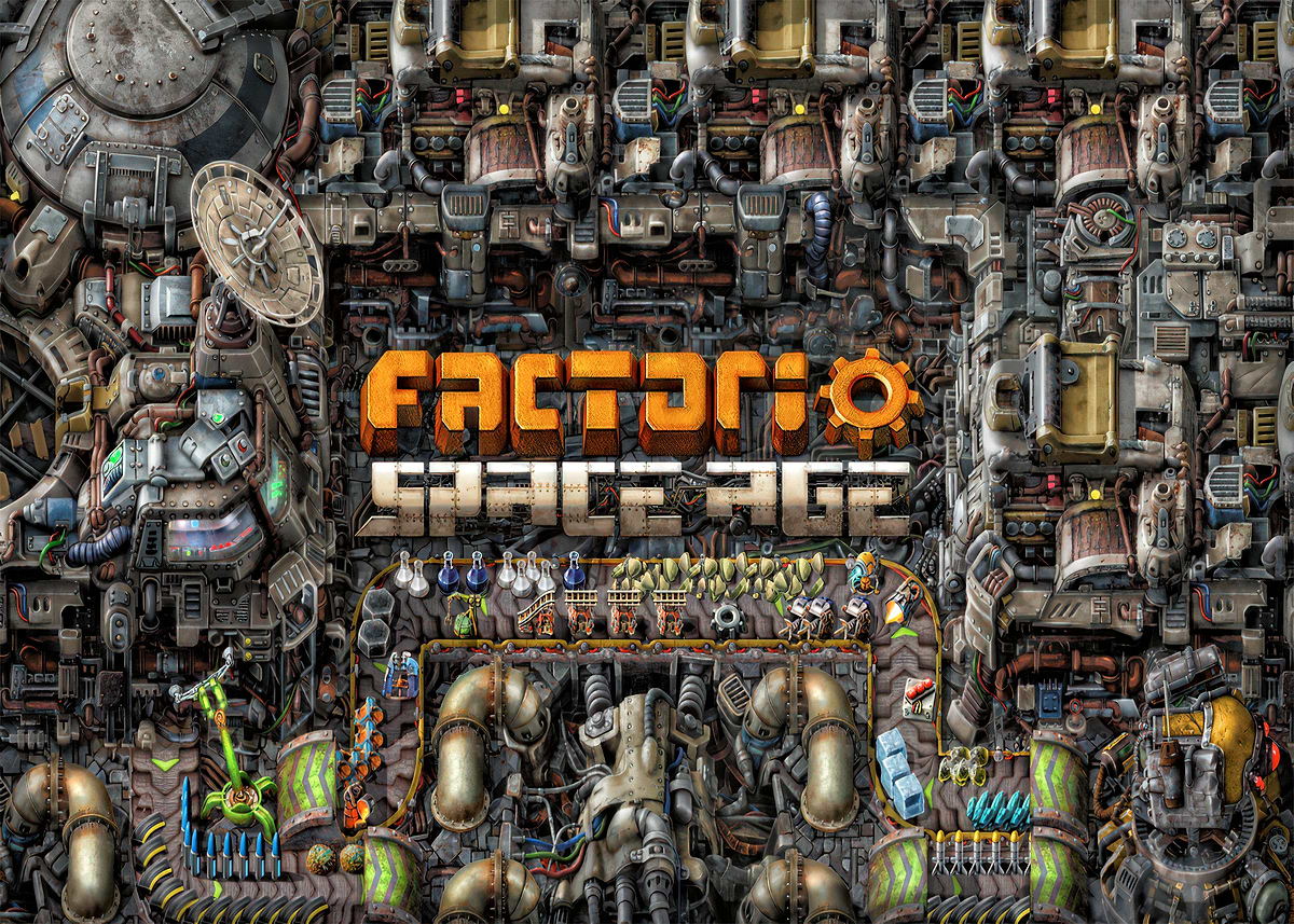 'Factorio Space Age Game Art' Poster, picture, metal print, paint by ...