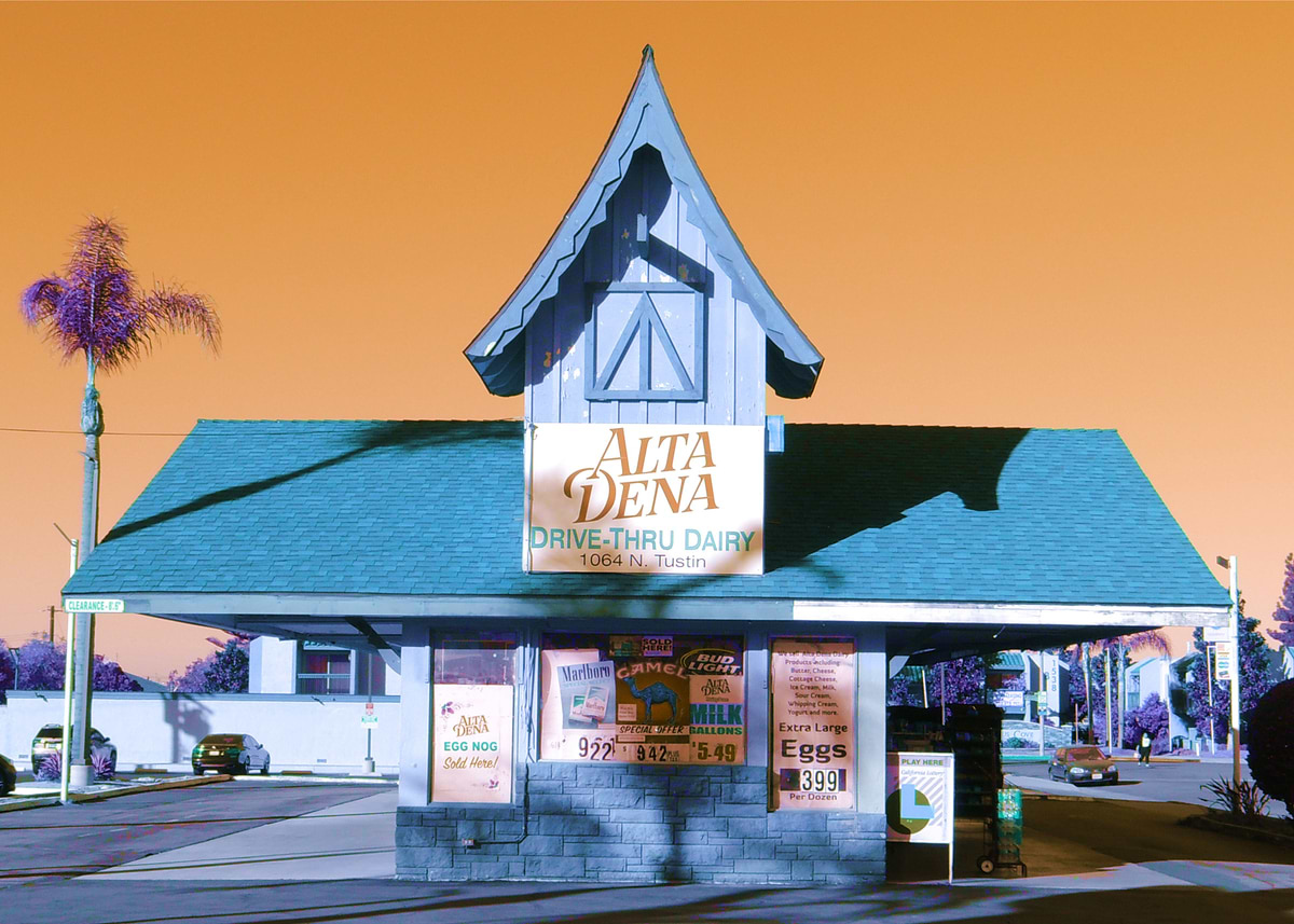 'Alta Dena Drive-Thru Dairy ' Poster, picture, metal print, paint by ...