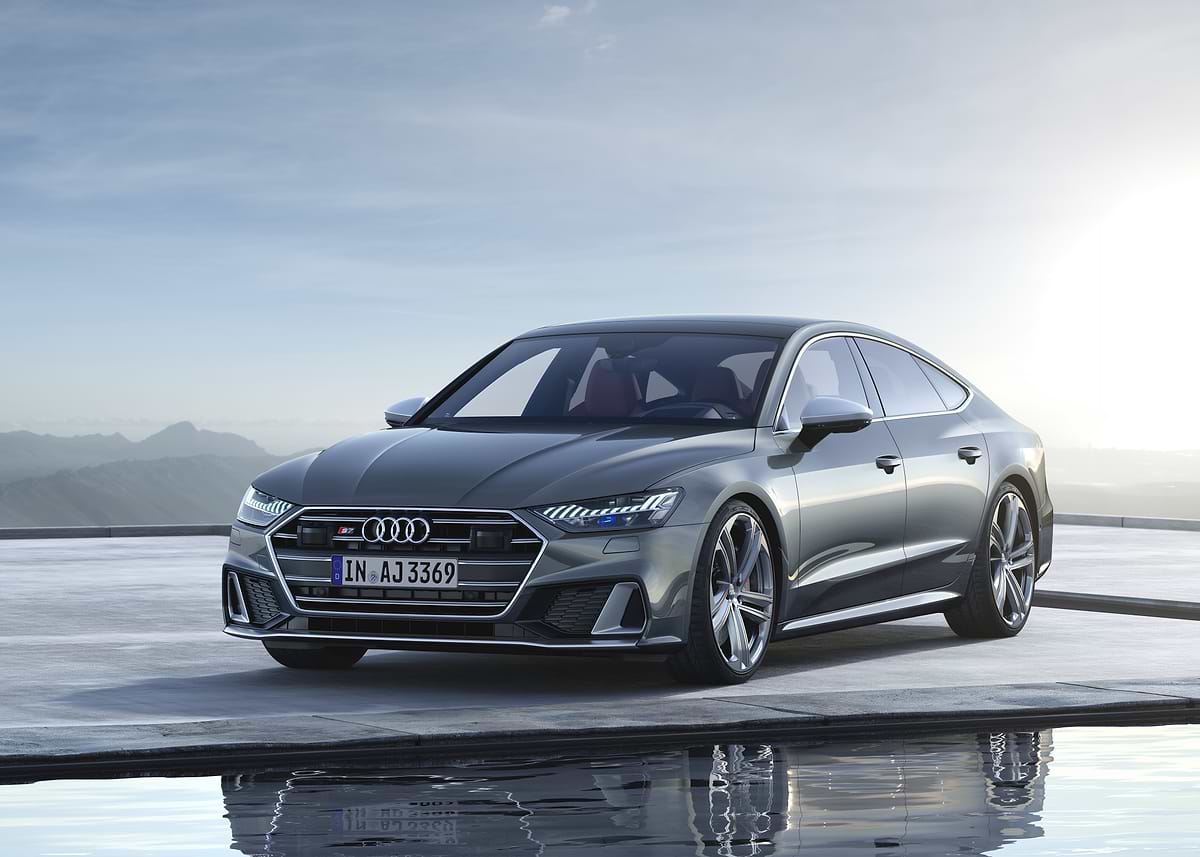 'Gray Audi S7 on Concrete Surface' Poster, picture, metal print, paint ...