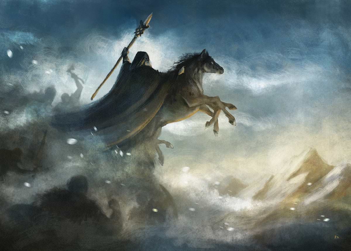 'Let the Wild Hunt begin' Poster, picture, metal print, paint by ...