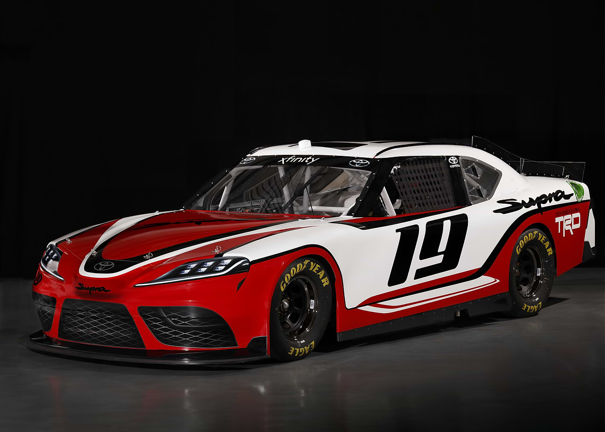 'Toyota Supra Race Car Number 19' Poster, picture, metal print, paint ...