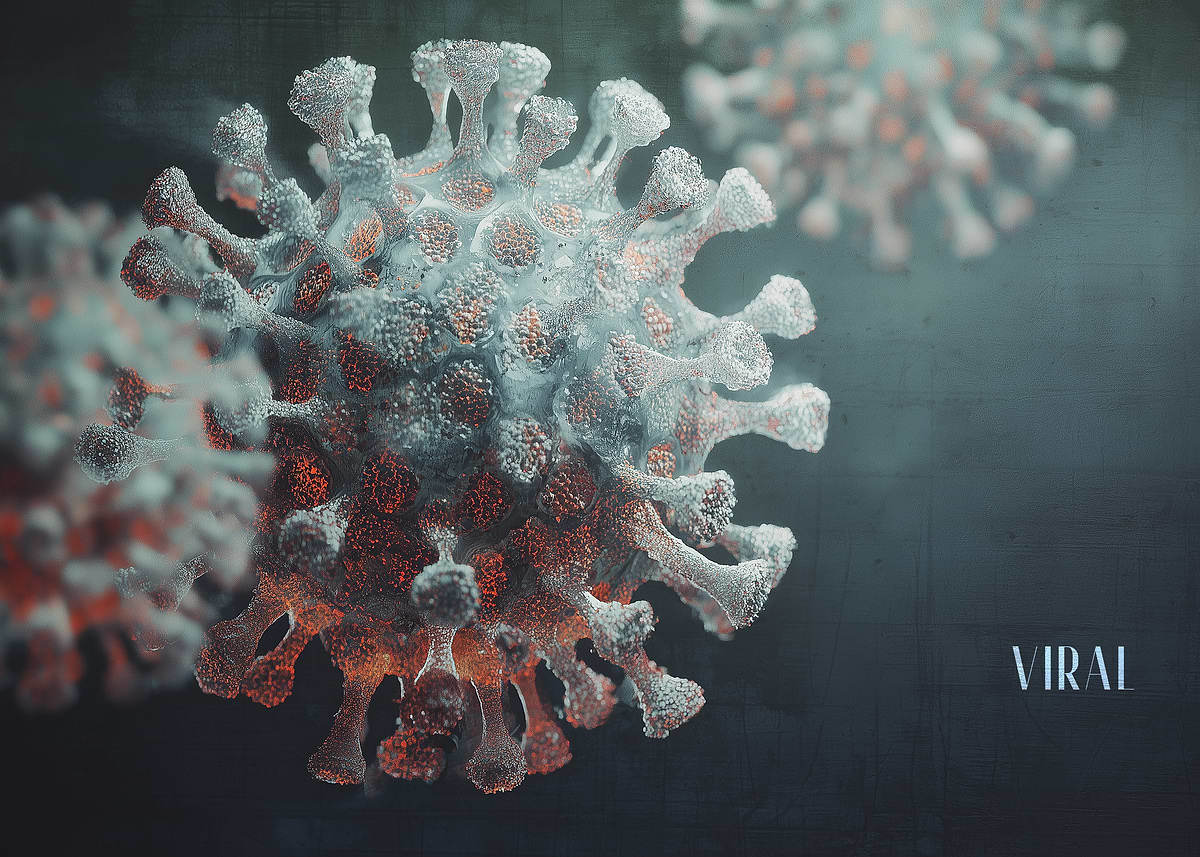'Viral Microscopic Organism' Poster, picture, metal print, paint by ...
