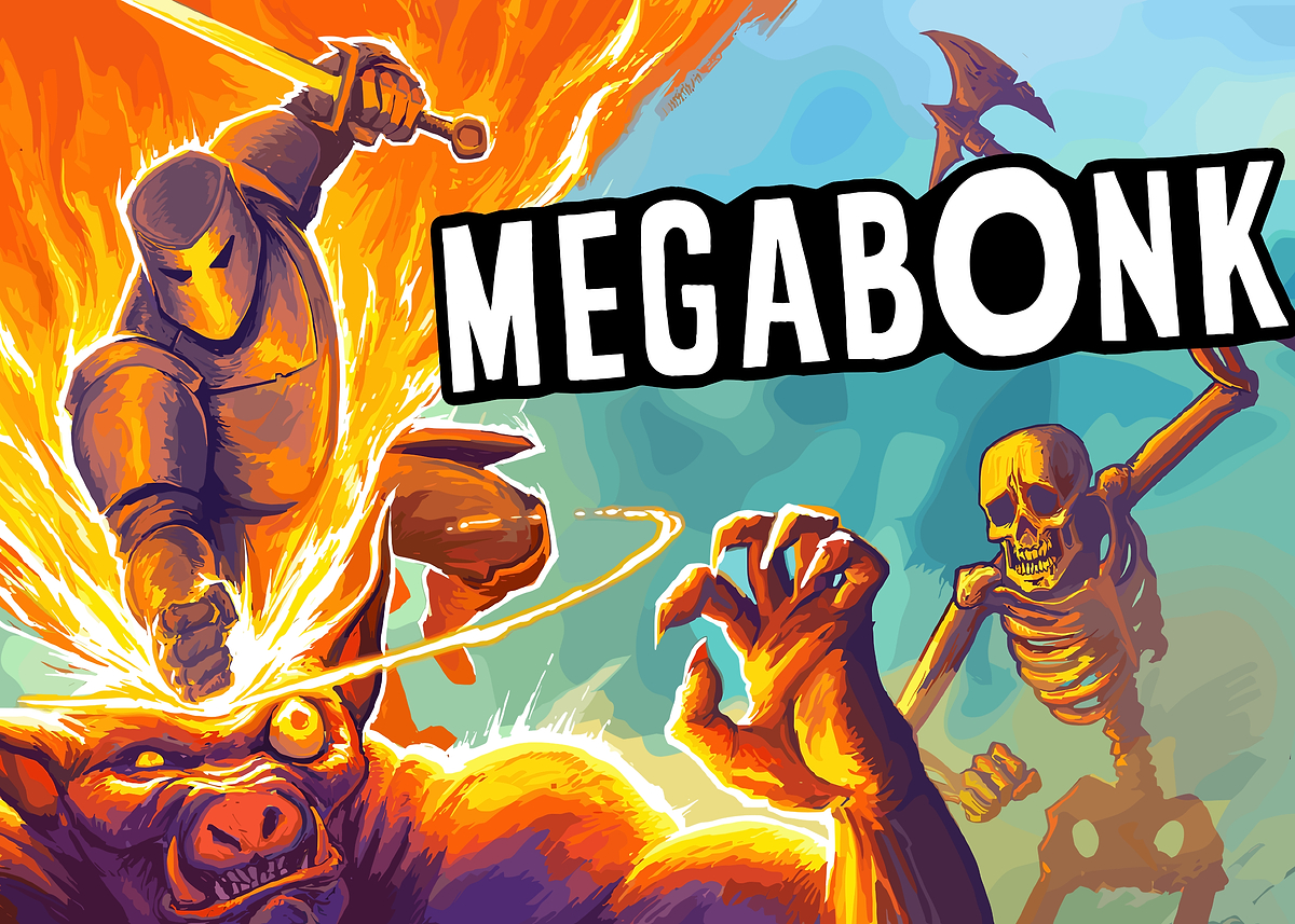 'Megabonk Fantasy Battle Scene' Poster, picture, metal print, paint by ...