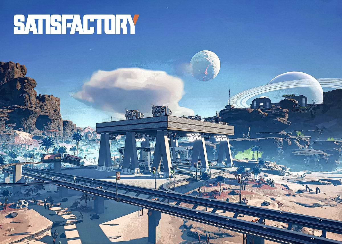 'Satisfactory Game Environment' Poster, picture, metal print, paint by ...