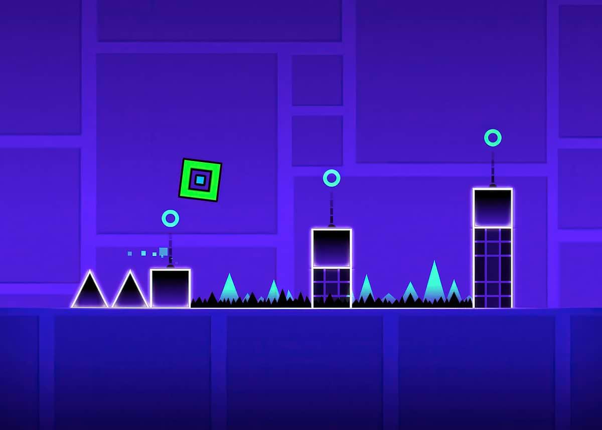 'Geometry Dash Level' Poster, picture, metal print, paint by adamz art ...