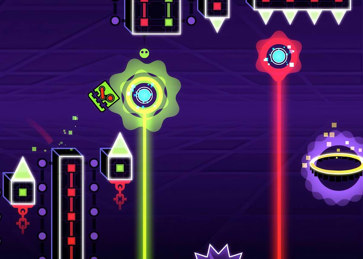 'Geometry Dash Level' Poster, picture, metal print, paint by adamz art ...