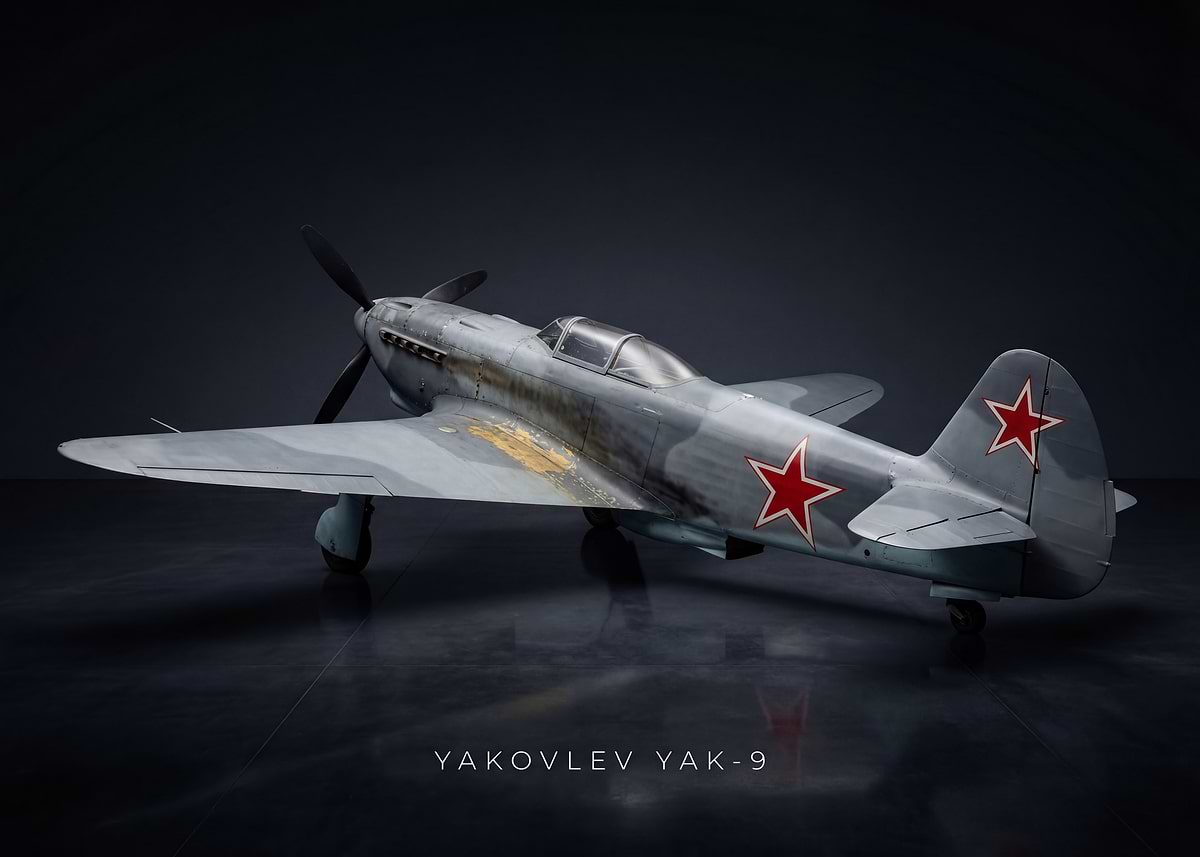 'Yakovlev Yak-3 Fighter Plane' Poster, picture, metal print, paint by ...