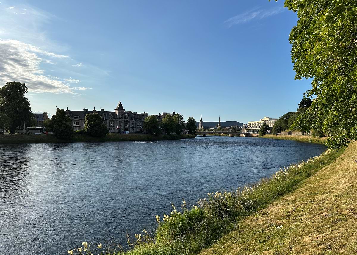 'River Ness, Inverness, Scotland' Poster, picture, metal print, paint ...