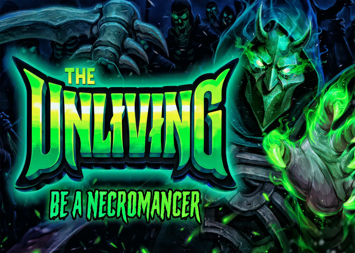 'The Unliving: Be a Necromancer' Poster, picture, metal print, paint by ...