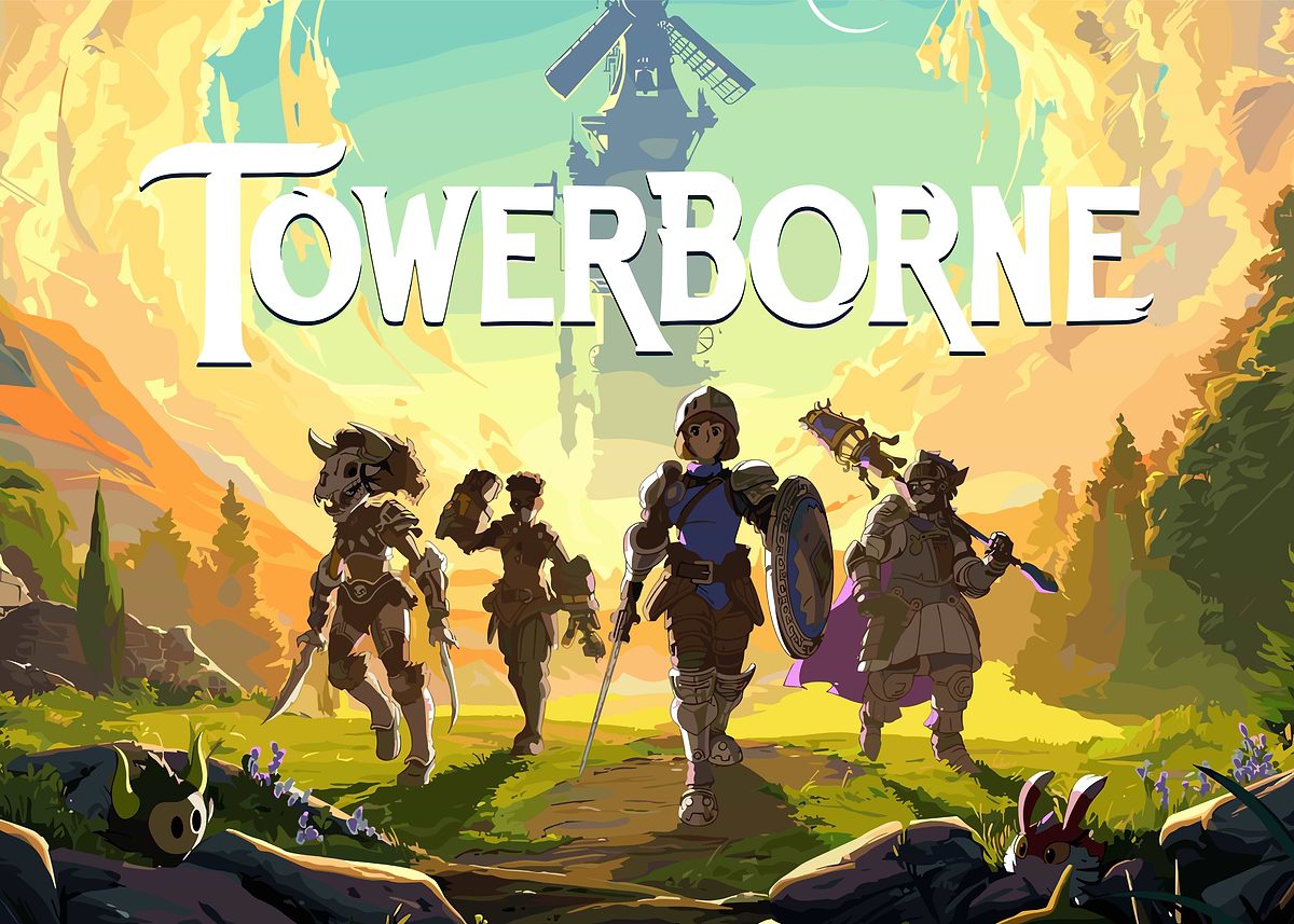 'Towerborne Game Cover Art' Poster, picture, metal print, paint by ...