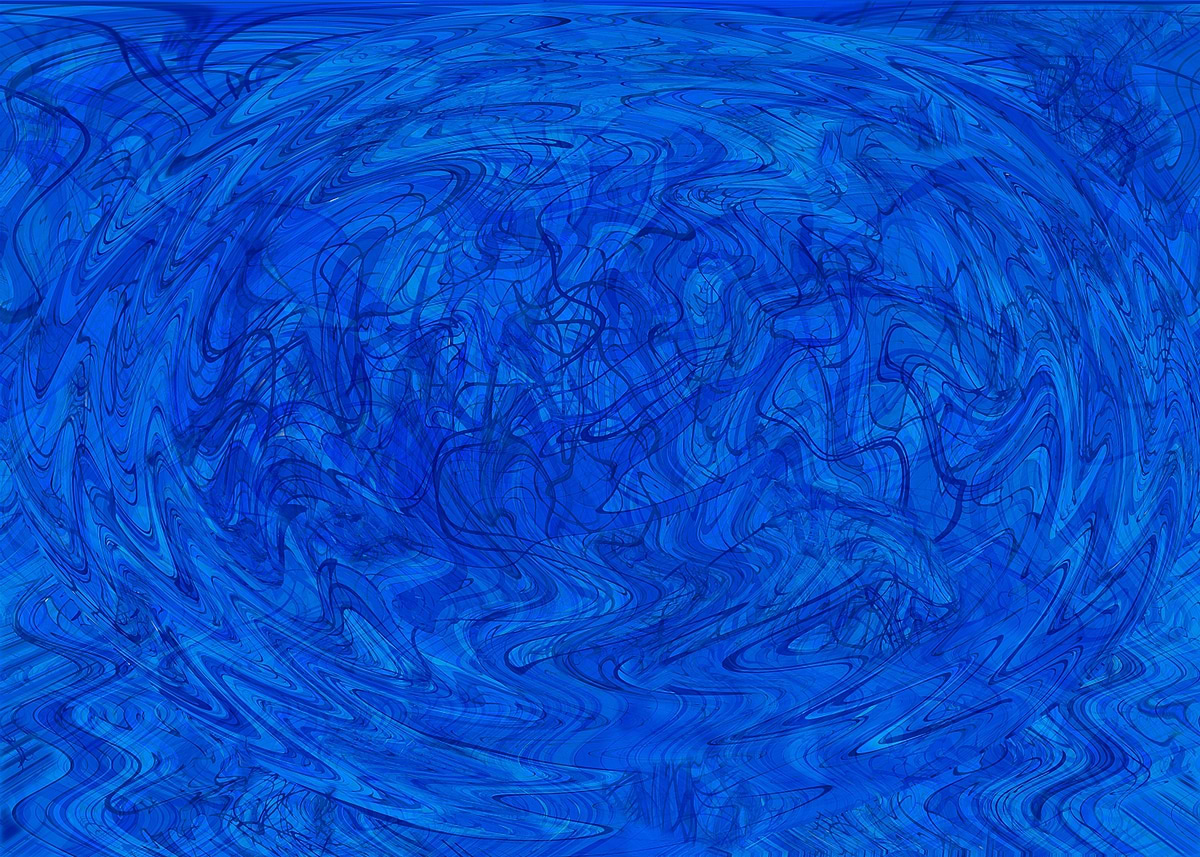 'Abstract Blue Swirl NM1' Poster, picture, metal print, paint by Gani ...