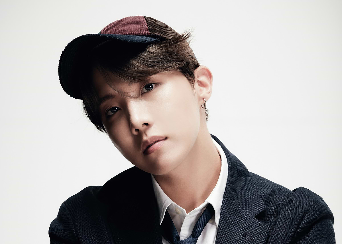 'J-Hope Portrait with Cap' Poster, picture, metal print, paint by ストリート ...