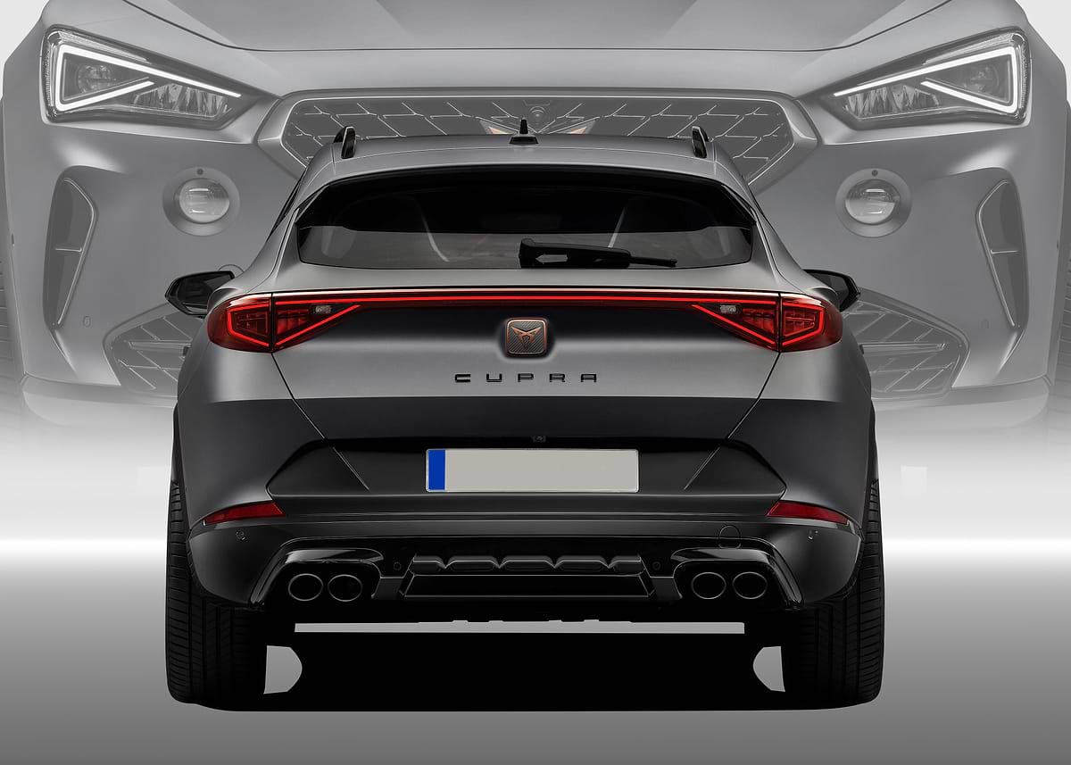 'Gray Cupra Formentor Rear View' Poster, picture, metal print, paint by ...