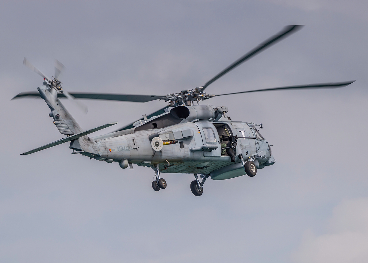 'panish Navy Seahawk in Action' Poster, picture, metal print, paint by ...
