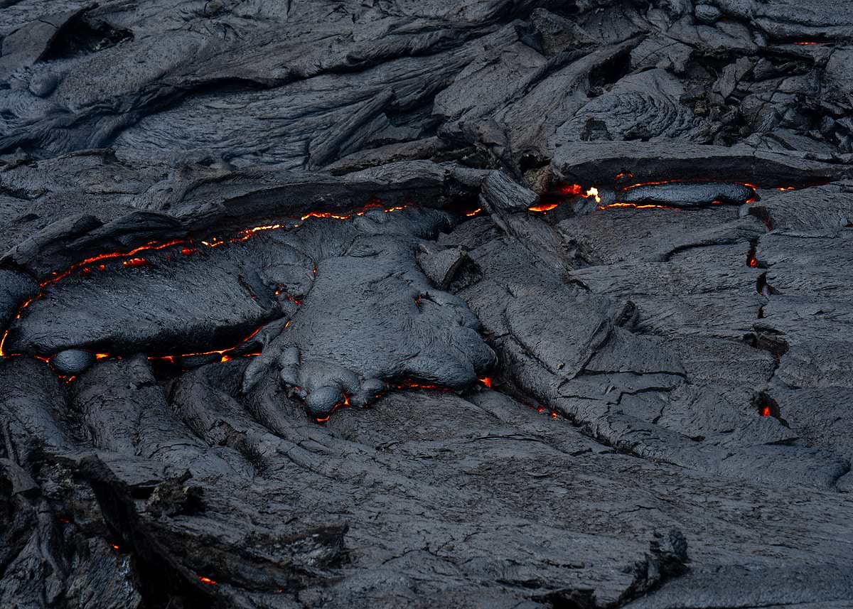 'Lava Flow Landscape' Poster, picture, metal print, paint by MikelAitch ...