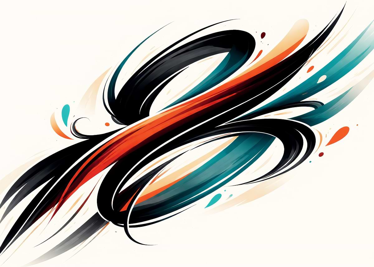 'Abstract Swirls of Color' Poster, picture, metal print, paint by ...