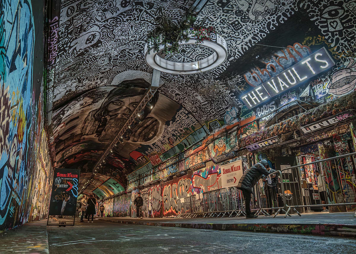 'Graffiti Tunnel - London' Poster, picture, metal print, paint by Evan ...