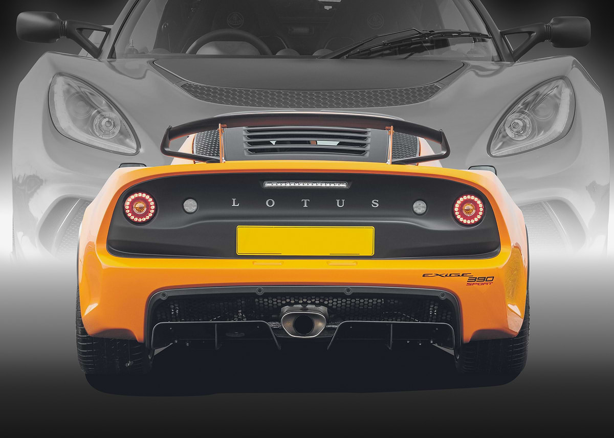 'Lotus Exige 390 Sport Rear View' Poster, picture, metal print, paint ...