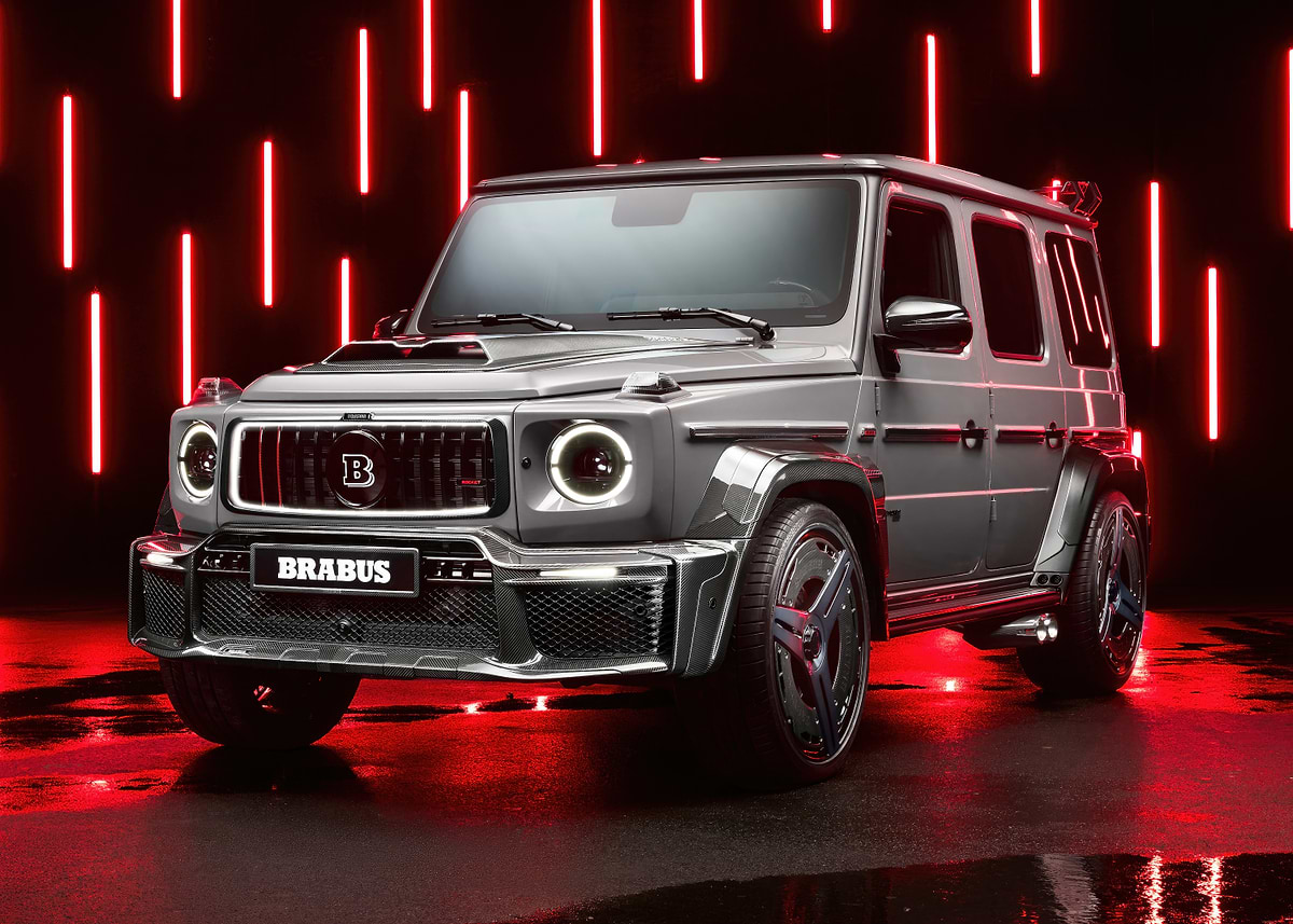 'Brabus G-Wagen with Neon Lights' Poster, picture, metal print, paint ...