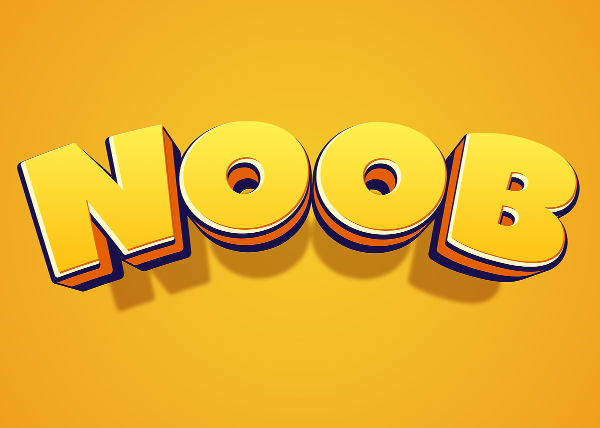 'NOOB text art' Poster, picture, metal print, paint by hiken three ...