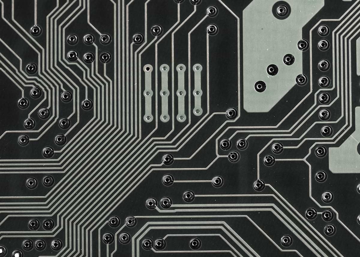 'Close-up of a Printed Circuit Board' Poster, picture, metal print ...