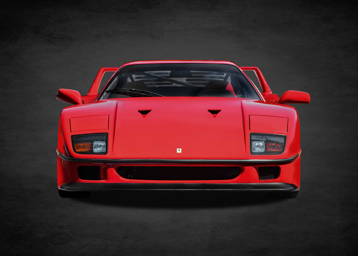 'The F40 View' Poster, picture, metal print, paint by RogueDesign ...