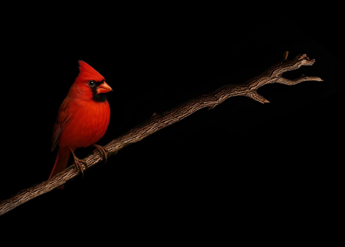 'The Red Cardinal' Poster, picture, metal print, paint by RogueDesign ...