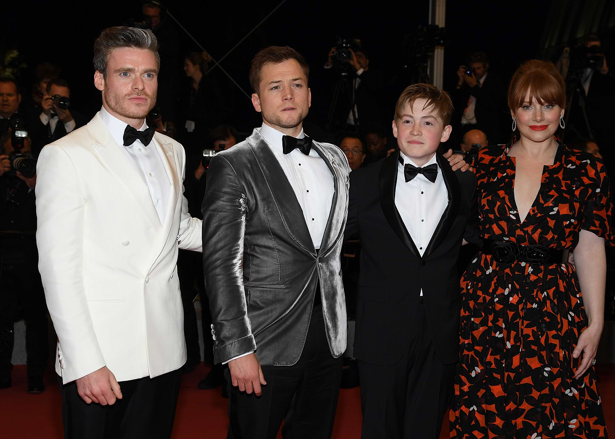 'Kingsman Cast on Red Carpet' Poster, picture, metal print, paint by ...