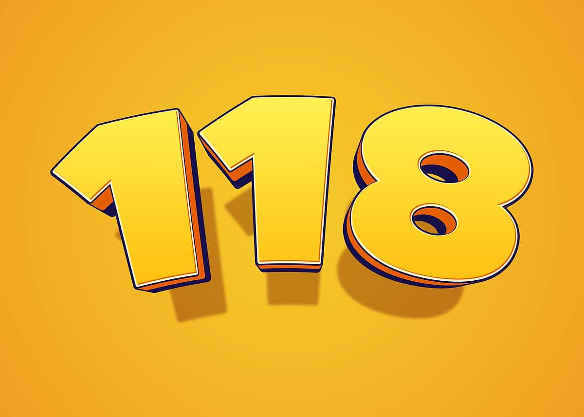 'Numbers 118' Poster, picture, metal print, paint by hiken three | Displate
