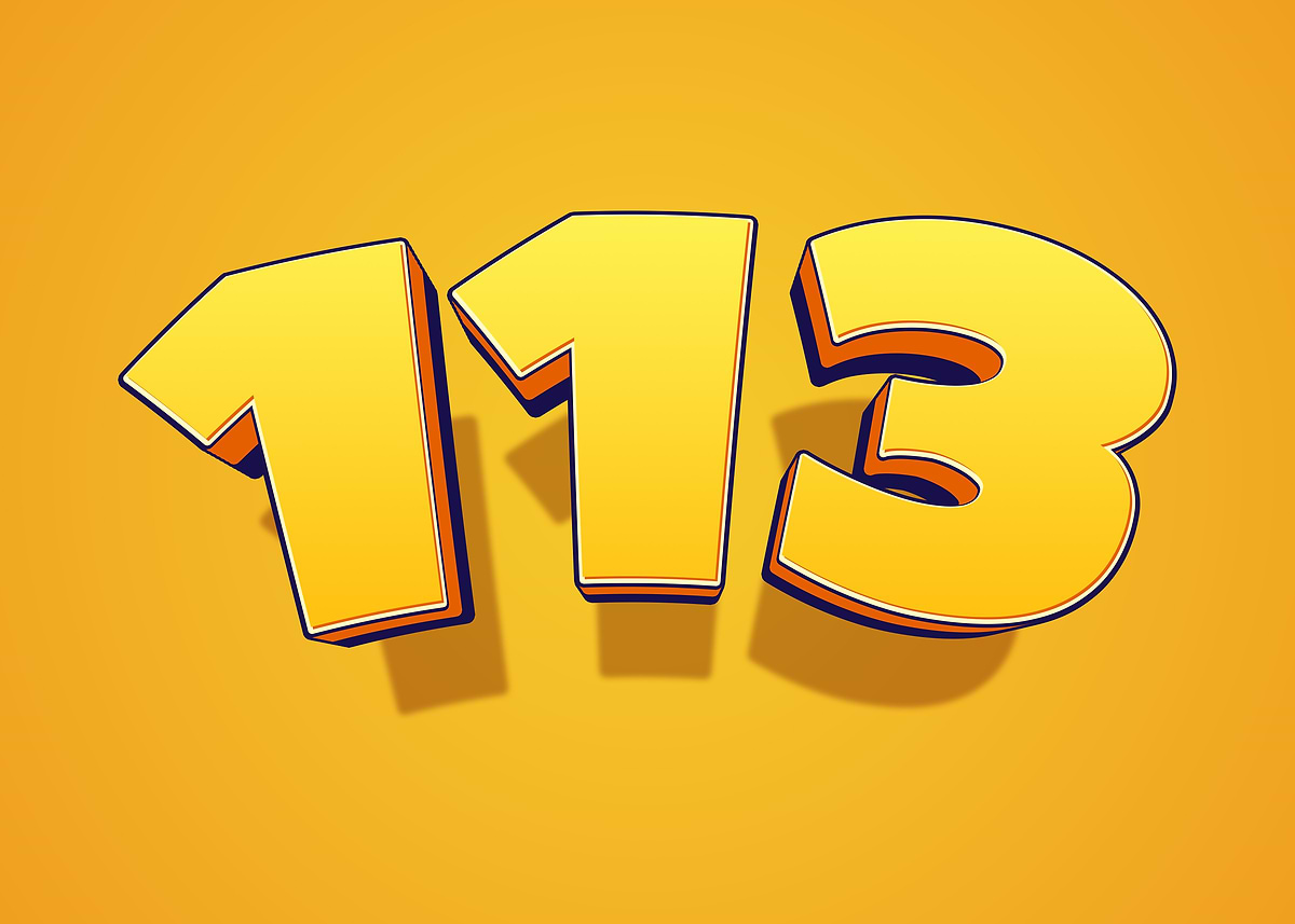 'Number 113' Poster, picture, metal print, paint by hiken three | Displate
