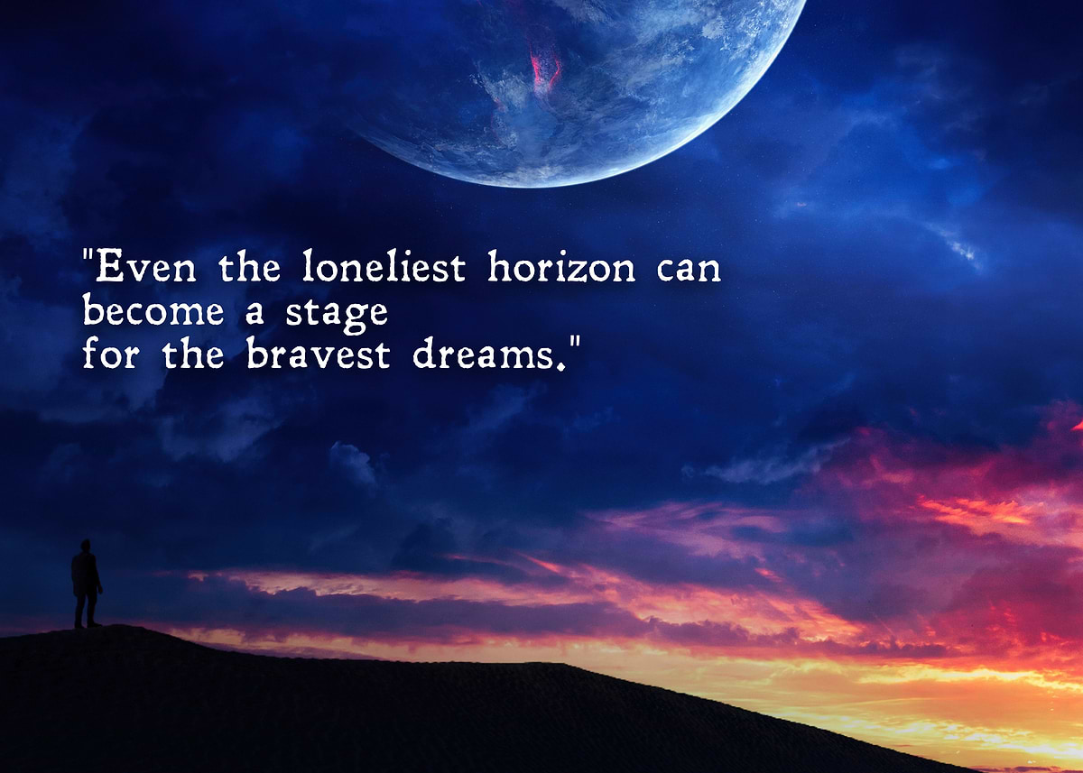 'Inspirational Horizon Dreams' Poster, picture, metal print, paint by ...