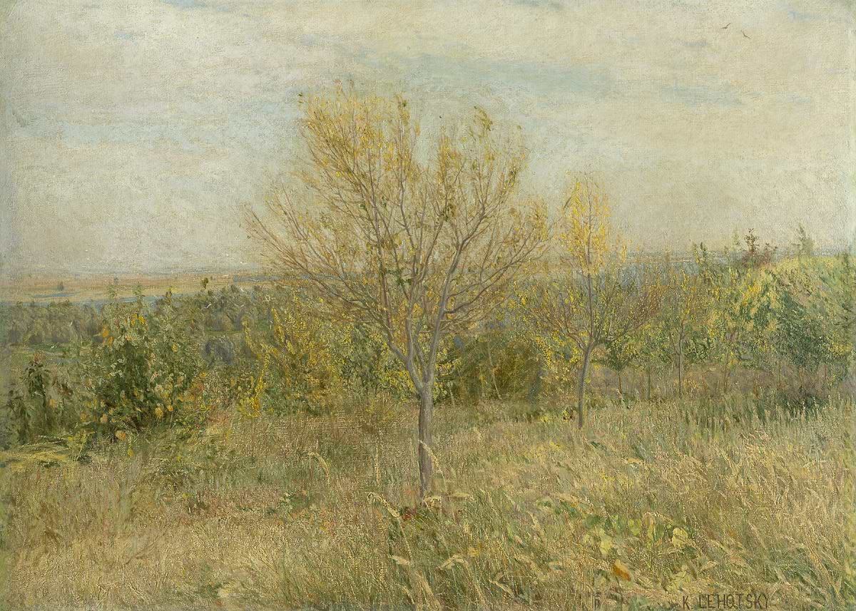 'Autumn Landscape Painting' Poster, picture, metal print, paint by ...