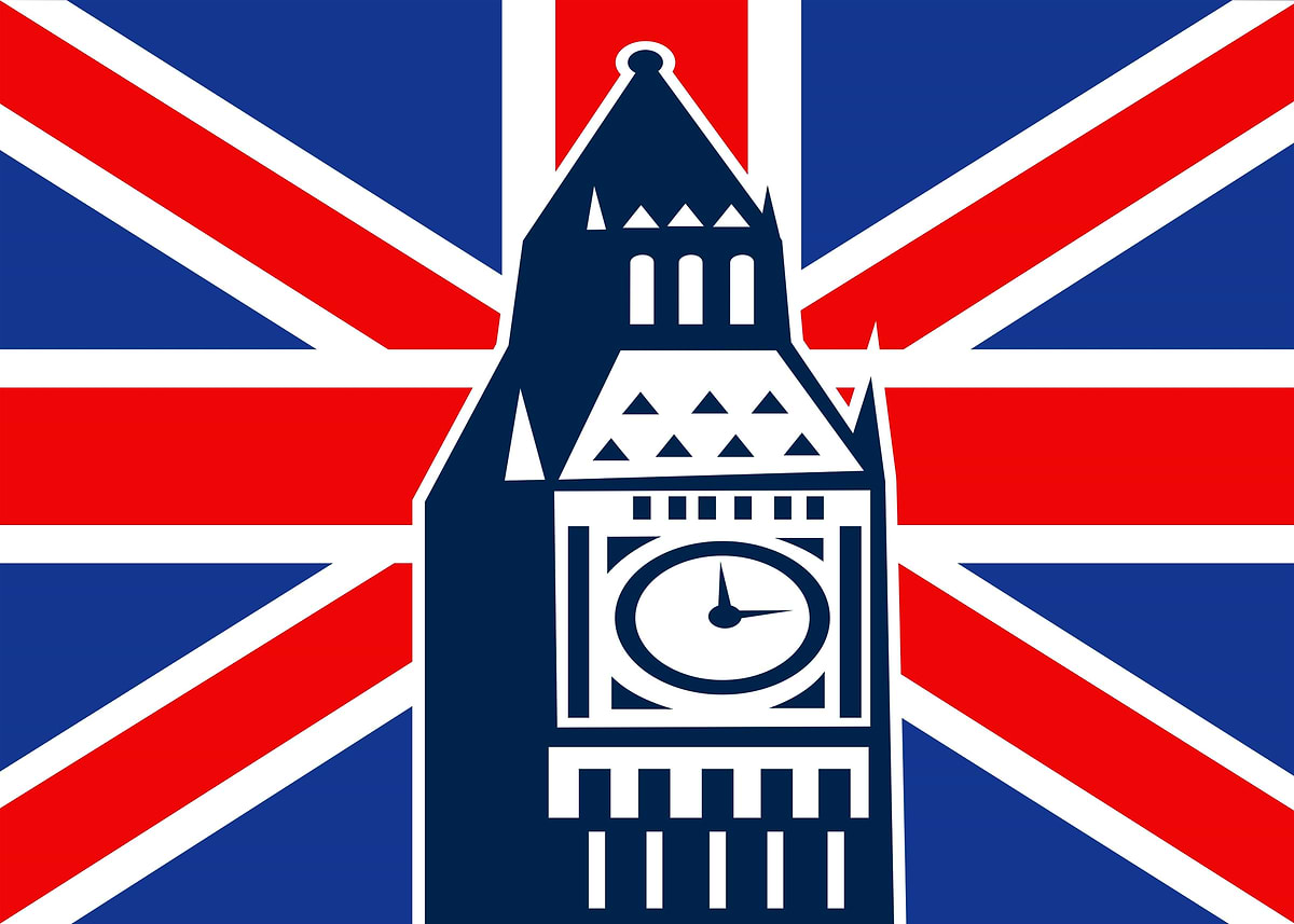 'Big Ben and Union Jack' Poster, picture, metal print, paint by Art ...