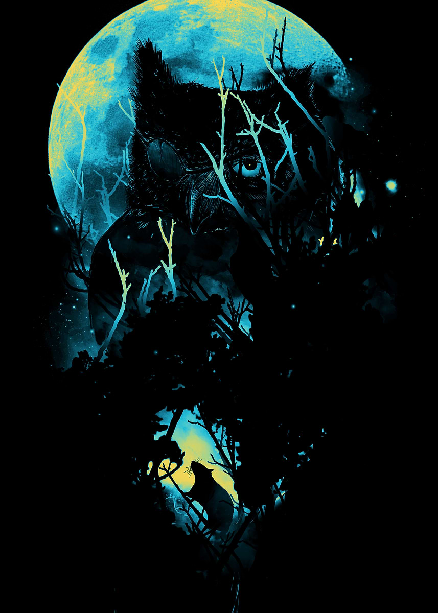 'Lurking' Poster, picture, metal print, paint by Nicebleed | Displate