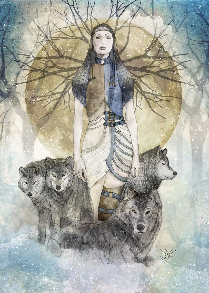 'Five Souls' Poster, picture, metal print, paint by Marine Loup | Displate