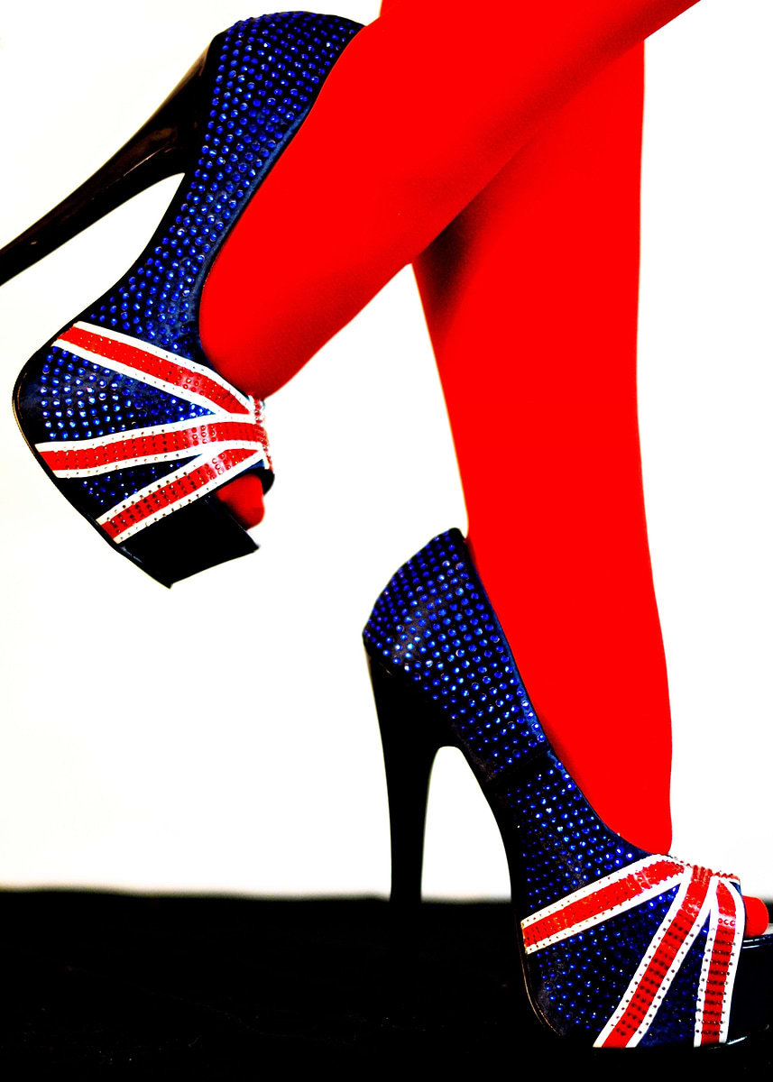 'union jack shoes' Poster, picture, metal print, paint by Ian Petrie ...