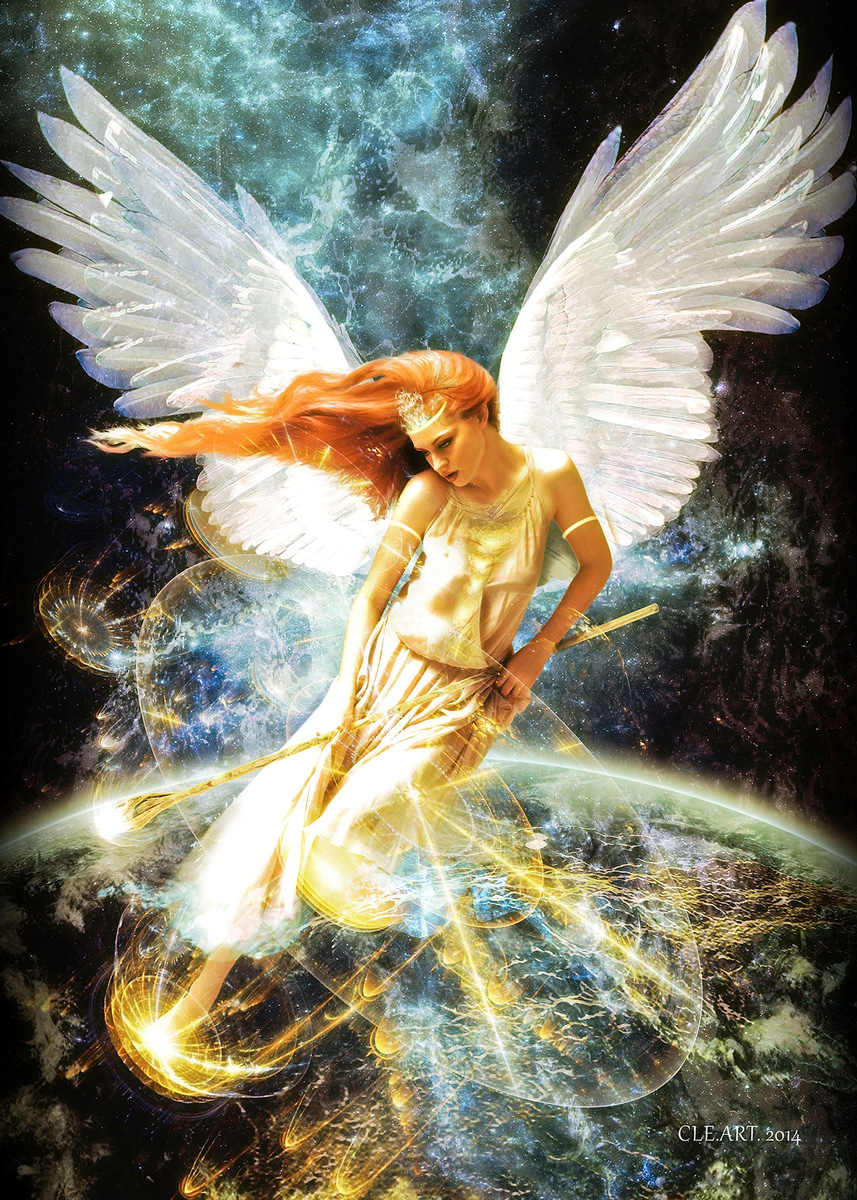 'Guardian Angel--- A photo-manipulation, art work I crea ... ' Poster ...