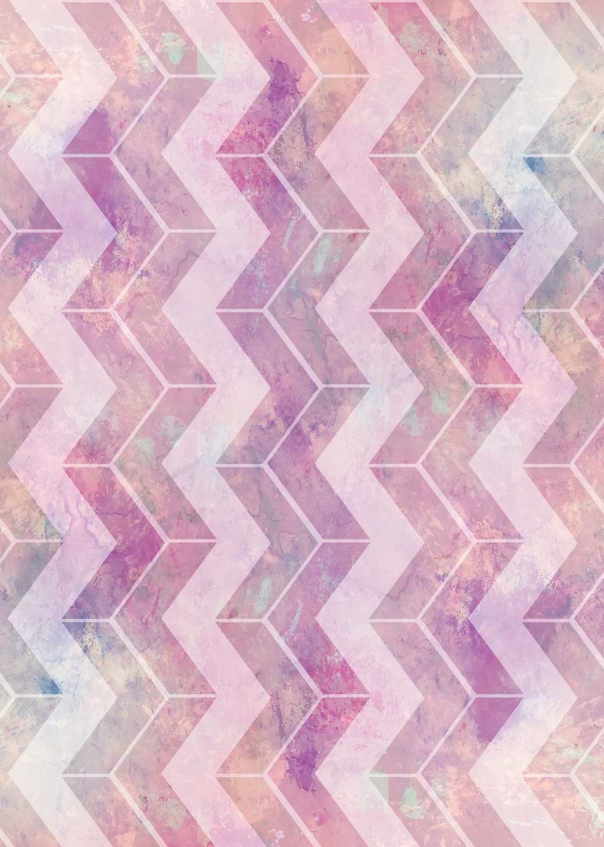 'Pattern abstract chevron' Poster, picture, metal print, paint by ...