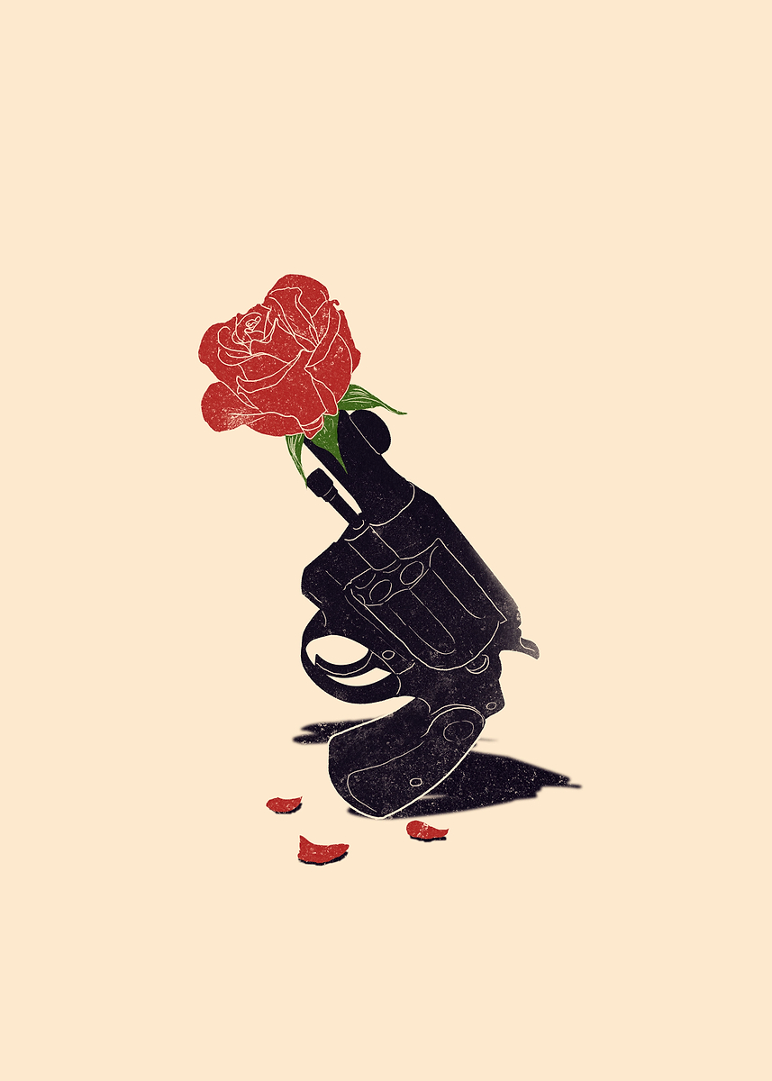 'Cease Fire' Poster, picture, metal print, paint by Nicebleed | Displate