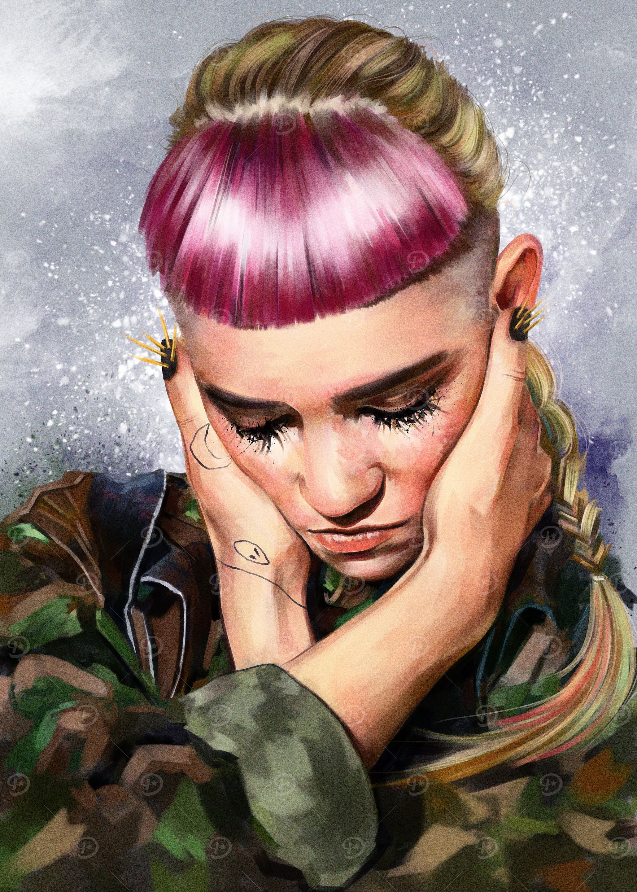 'Grimes' Poster, picture, metal print, paint by Dmitry Belov | Displate