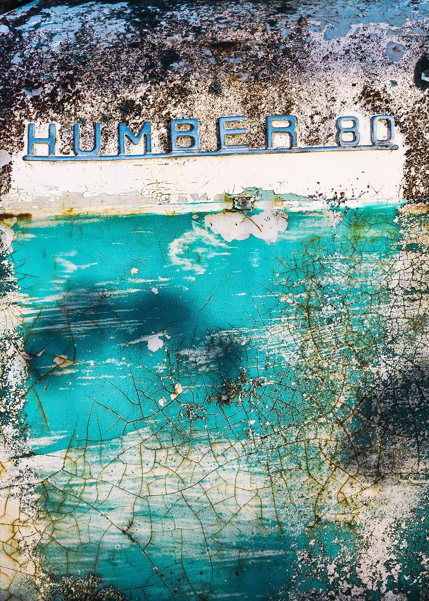 'Rusting Blue Humber 80 Automobile' Poster, picture, metal print, paint ...