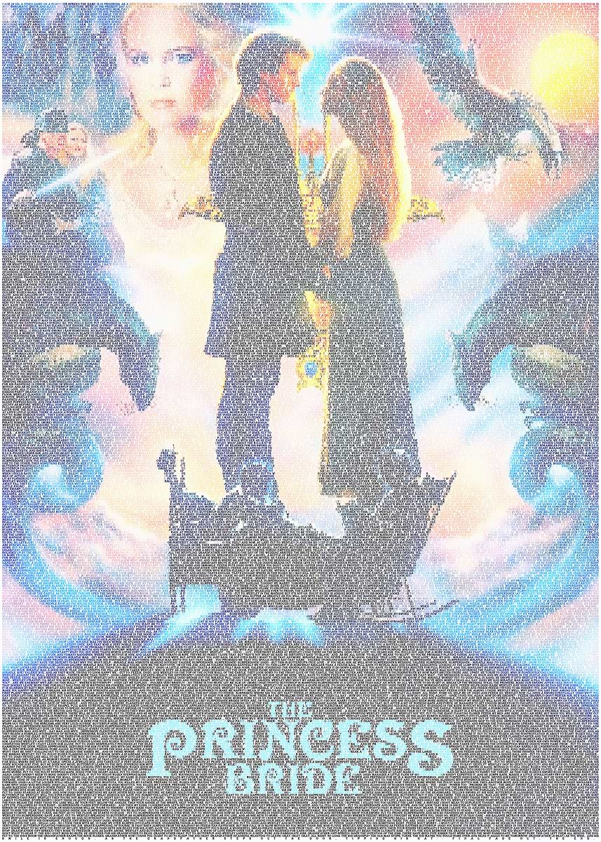 'The Princess Bride Screenplay Print. Created from the s ... ' Poster ...